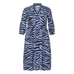 Kaffe Curve Kleid 'KColena' Damen Gr&ouml;&szlig;e 44 blau / schwarz Winterkleid