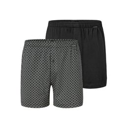 Schiesser Boxershorts ' Basic ' Herren Gr&ouml;&szlig;e 6XL grau / schwarz