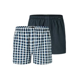 Schiesser Boxershorts Herren Gr&ouml;&szlig;e XL marine / wei&szlig;