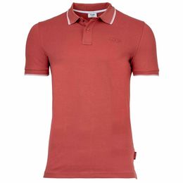 JOOP! Jeans Poloshirt 'Agnello' Herren Gr&ouml;&szlig;e S cranberry / wei&szlig;