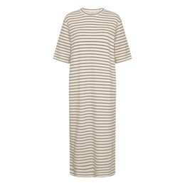 Soaked in Luxury Kleid 'Ingina' Damen Gr&ouml;&szlig;e 42 braun / wei&szlig; Sommerkleid