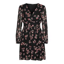 Vero Moda Curve Kleid 'ROSEY' Damen Gr&ouml;&szlig;e 48 gr&uuml;n / pink / schwarz Winterkleid