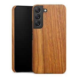 DeinDesign Galaxy S22 Handy Premium Case Smartphone Handyh&uuml;lle Schutzh&uuml;lle matt Larch Wood Wooden Look Premium Case