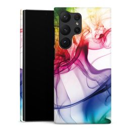 DeinDesign Galaxy S23 Ultra Handy Premium Case Smartphone Handyh&uuml;lle Schutzh&uuml;lle gl&auml;nzend Rainbow Colour Water Premium Case