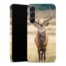 DeinDesign Galaxy A55 5G Handy Premium Case Smartphone Handyh&uuml;lle Schutzh&uuml;lle matt Forrest Deer Meadow Premium Case
