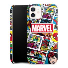 DeinDesign iPhone 12 Handy Premium Case Smartphone Handyh&uuml;lle Schutzh&uuml;lle matt Muster Comic Marvel Premium Case