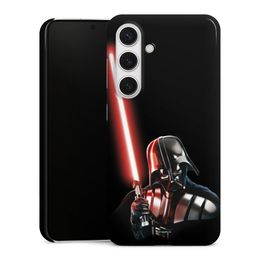 DeinDesign Galaxy S24 Handy Premium Case Smartphone Handyh&uuml;lle Schutzh&uuml;lle gl&auml;nzend Merchandise Darth Vader Star Wars Premium Case