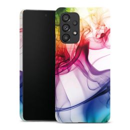 DeinDesign Galaxy A53 5G Handy Premium Case Smartphone Handyh&uuml;lle Schutzh&uuml;lle matt Colour Rainbow Water Premium Case