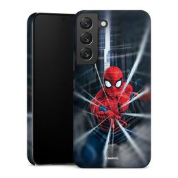 DeinDesign Galaxy S22 Handy Premium Case Smartphone Handyh&uuml;lle Schutzh&uuml;lle matt Kinofilm Marvel Spiderman Premium Case