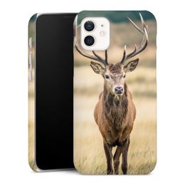 DeinDesign iPhone 12 mini Handy Premium Case Smartphone Handyh&uuml;lle Schutzh&uuml;lle matt Forrest Deer Meadow Premium Case