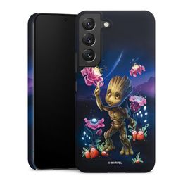 DeinDesign Galaxy S22 Handy Premium Case Smartphone Handyh&uuml;lle Schutzh&uuml;lle matt Baby Groot Marvel Guardians Of The Galaxy Premium Case