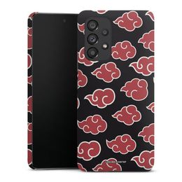 DeinDesign Galaxy A53 5G Handy Premium Case Smartphone Handyh&uuml;lle Schutzh&uuml;lle gl&auml;nzend Akatsuki Pattern Naruto Shippuden Premium Case