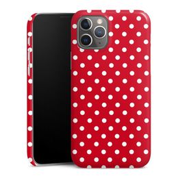 DeinDesign iPhone 12 Pro Handy Premium Case Smartphone Handyh&uuml;lle Schutzh&uuml;lle gl&auml;nzend Retro Polka Dots Points Premium Case