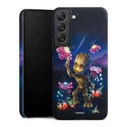 DeinDesign Galaxy S22 Handy Premium Case Smartphone Handyh&uuml;lle Schutzh&uuml;lle gl&auml;nzend Baby Groot Marvel Guardians Of The Galaxy Premium Case