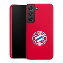 DeinDesign Galaxy S22 Handy Premium Case Smartphone Handyh&uuml;lle Schutzh&uuml;lle matt Fc Bayern M&uuml;nchen Fcb Logo Premium Case