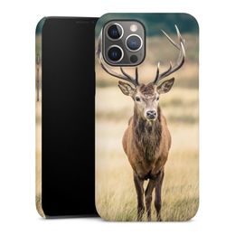 DeinDesign iPhone 12 Pro Max Handy Premium Case Smartphone Handyh&uuml;lle Schutzh&uuml;lle matt Forrest Deer Meadow Premium Case