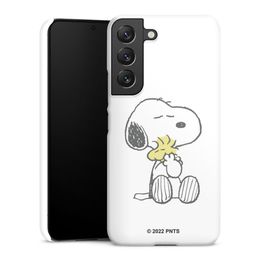 DeinDesign Galaxy S22 Handy Premium Case Smartphone Handyh&uuml;lle Schutzh&uuml;lle matt Snoopy Love Peanuts Premium Case
