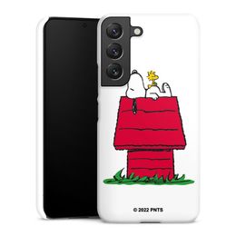 DeinDesign Galaxy S22 Handy Premium Case Smartphone Handyh&uuml;lle Schutzh&uuml;lle matt Snoopy Peanuts Official Licensed Product Premium Case