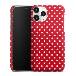 DeinDesign iPhone 11 Pro Handy Premium Case Smartphone Handyh&uuml;lle Schutzh&uuml;lle matt Retro Polka Dots Points Premium Case