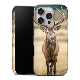 DeinDesign iPhone 16 Pro Handy Premium Case Smartphone Handyh&uuml;lle Schutzh&uuml;lle matt Forrest Deer Meadow Premium Case