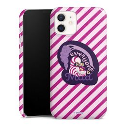 DeinDesign iPhone 12 Handy Premium Case Smartphone Handyh&uuml;lle Schutzh&uuml;lle gl&auml;nzend Disney Grinning Cat Alice In Wonderland Premium Case