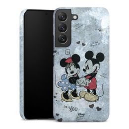 DeinDesign Galaxy S22 Handy Premium Case Smartphone Handyh&uuml;lle Schutzh&uuml;lle matt Vintage Disney Premium Case