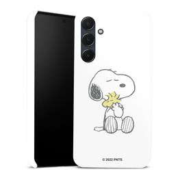 DeinDesign Galaxy A55 5G Handy Premium Case Smartphone Handyh&uuml;lle Schutzh&uuml;lle gl&auml;nzend Snoopy Love Peanuts Premium Case