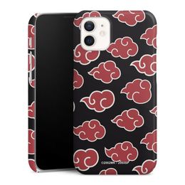 DeinDesign iPhone 12 mini Handy Premium Case Smartphone Handyh&uuml;lle Schutzh&uuml;lle gl&auml;nzend Akatsuki Pattern Naruto Shippuden Premium Case