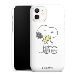 DeinDesign iPhone 12 Handy Premium Case Smartphone Handyh&uuml;lle Schutzh&uuml;lle matt Snoopy Love Peanuts Premium Case