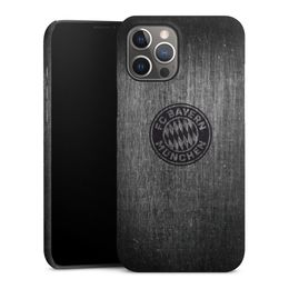 DeinDesign iPhone 12 Pro Max Handy Premium Case Smartphone Handyh&uuml;lle Schutzh&uuml;lle matt Fcb Metallic Look Fc Bayern M&uuml;nchen Premium Case