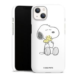 DeinDesign iPhone 13 Handy Premium Case Smartphone Handyh&uuml;lle Schutzh&uuml;lle gl&auml;nzend Snoopy Love Peanuts Premium Case