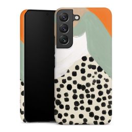 DeinDesign Galaxy S22 Handy Premium Case Smartphone Handyh&uuml;lle Schutzh&uuml;lle matt Abstract Boho Kunst Premium Case