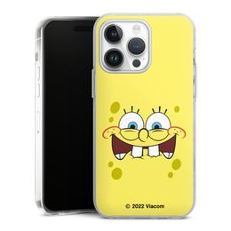 DeinDesign iPhone 14 Pro Max Handy Case Handyh&uuml;lle transparent H&uuml;lle Official Licensed Product Kindheit Spongebob Hard Case