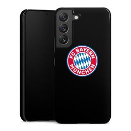 DeinDesign Galaxy S22 Handy Premium Case Smartphone Handyh&uuml;lle Schutzh&uuml;lle gl&auml;nzend Fc Bayern M&uuml;nchen Logo Official Licensed Product Premium Case
