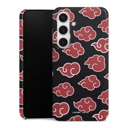 DeinDesign Galaxy S24 Handy Premium Case Smartphone Handyh&uuml;lle Schutzh&uuml;lle gl&auml;nzend Naruto Shippuden Pattern Akatsuki Premium Case