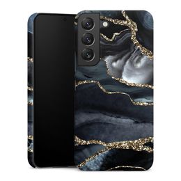 DeinDesign Galaxy S22 Handy Premium Case Smartphone Handyh&uuml;lle Schutzh&uuml;lle matt Marble Trends Glitzer Premium Case