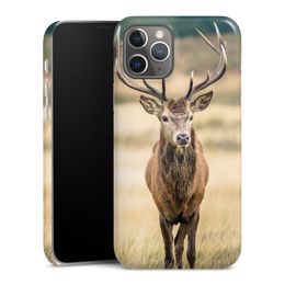 DeinDesign iPhone 12 Pro Handy Premium Case Smartphone Handyh&uuml;lle Schutzh&uuml;lle gl&auml;nzend Forrest Deer Meadow Premium Case