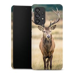 DeinDesign Galaxy A53 5G Handy Premium Case Smartphone Handyh&uuml;lle Schutzh&uuml;lle matt Forrest Meadow Deer Premium Case
