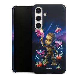 DeinDesign Galaxy S24 Handy Premium Case Smartphone Handyh&uuml;lle Schutzh&uuml;lle gl&auml;nzend Baby Groot Marvel Guardians Of The Galaxy Premium Case