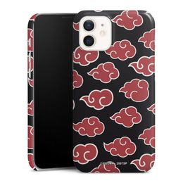 DeinDesign iPhone 12 Handy Premium Case Smartphone Handyh&uuml;lle Schutzh&uuml;lle gl&auml;nzend Akatsuki Pattern Naruto Shippuden Premium Case