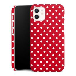 DeinDesign iPhone 12 mini Handy Premium Case Smartphone Handyh&uuml;lle Schutzh&uuml;lle matt Retro Polka Dots Points Premium Case
