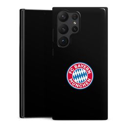 DeinDesign Galaxy S23 Ultra Handy Premium Case Smartphone Handyh&uuml;lle Schutzh&uuml;lle gl&auml;nzend Fc Bayern M&uuml;nchen Logo Official Licensed Product Premium Case
