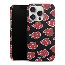 DeinDesign iPhone 15 Pro Handy Premium Case Smartphone Handyh&uuml;lle Schutzh&uuml;lle matt Naruto Shippuden Pattern Akatsuki Premium Case
