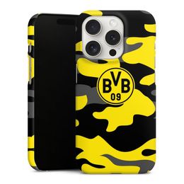 DeinDesign iPhone 15 Pro Handy Premium Case Smartphone Handyh&uuml;lle Schutzh&uuml;lle matt Borussia Dortmund Merchandise Bvb Premium Case