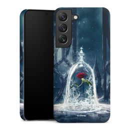 DeinDesign Galaxy S22 Handy Premium Case Smartphone Handyh&uuml;lle Schutzh&uuml;lle matt Rose The Beauty And The Beast Disney Princess Premium Case