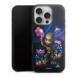 DeinDesign iPhone 16 Pro Handy Gallery Case Handyh&uuml;lle 9H Geh&auml;rtetes Glas R&uuml;ckseite H&uuml;lle Baby Groot Marvel Guardians Of The Galaxy Gallery Case