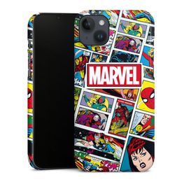 DeinDesign iPhone 14 Plus Handy Premium Case Smartphone Handyh&uuml;lle Schutzh&uuml;lle gl&auml;nzend Muster Comic Marvel Premium Case