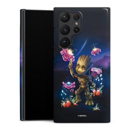 DeinDesign Galaxy S23 Ultra Handy Premium Case Smartphone Handyh&uuml;lle Schutzh&uuml;lle gl&auml;nzend Baby Groot Marvel Guardians Of The Galaxy Premium Case