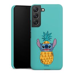 DeinDesign Galaxy S22 Handy Premium Case Smartphone Handyh&uuml;lle Schutzh&uuml;lle matt Disney Lilo & Stitch Pineapple Premium Case