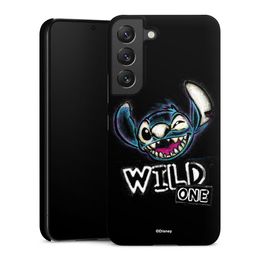 DeinDesign Galaxy S22 Handy Premium Case Smartphone Handyh&uuml;lle Schutzh&uuml;lle matt Lilo & Stitch Disney Official Licensed Product Premium Case